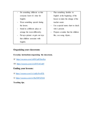 Classroom language journal | DOCX | Parenting Babies and Toddlers ...