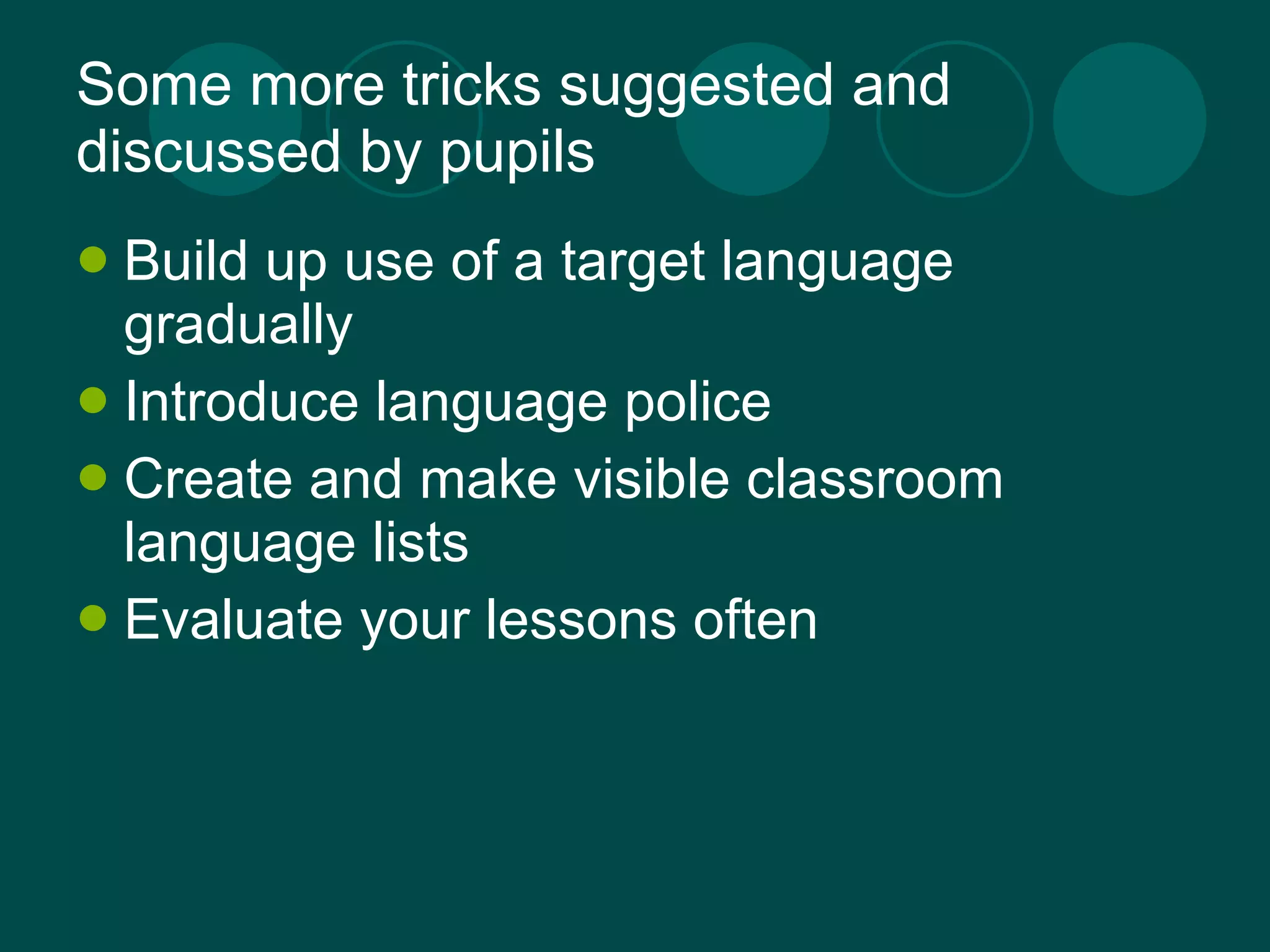 Classroom Language Ppt 2007 | PPT