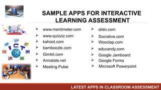 Classroom Latest Apps in Classroom Assessment - 1.pptx