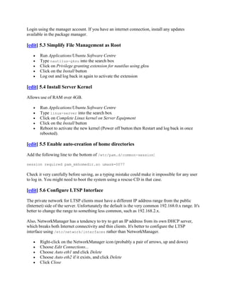 Classroom ltsp configuration | DOCX