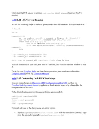 Classroom ltsp configuration | DOCX