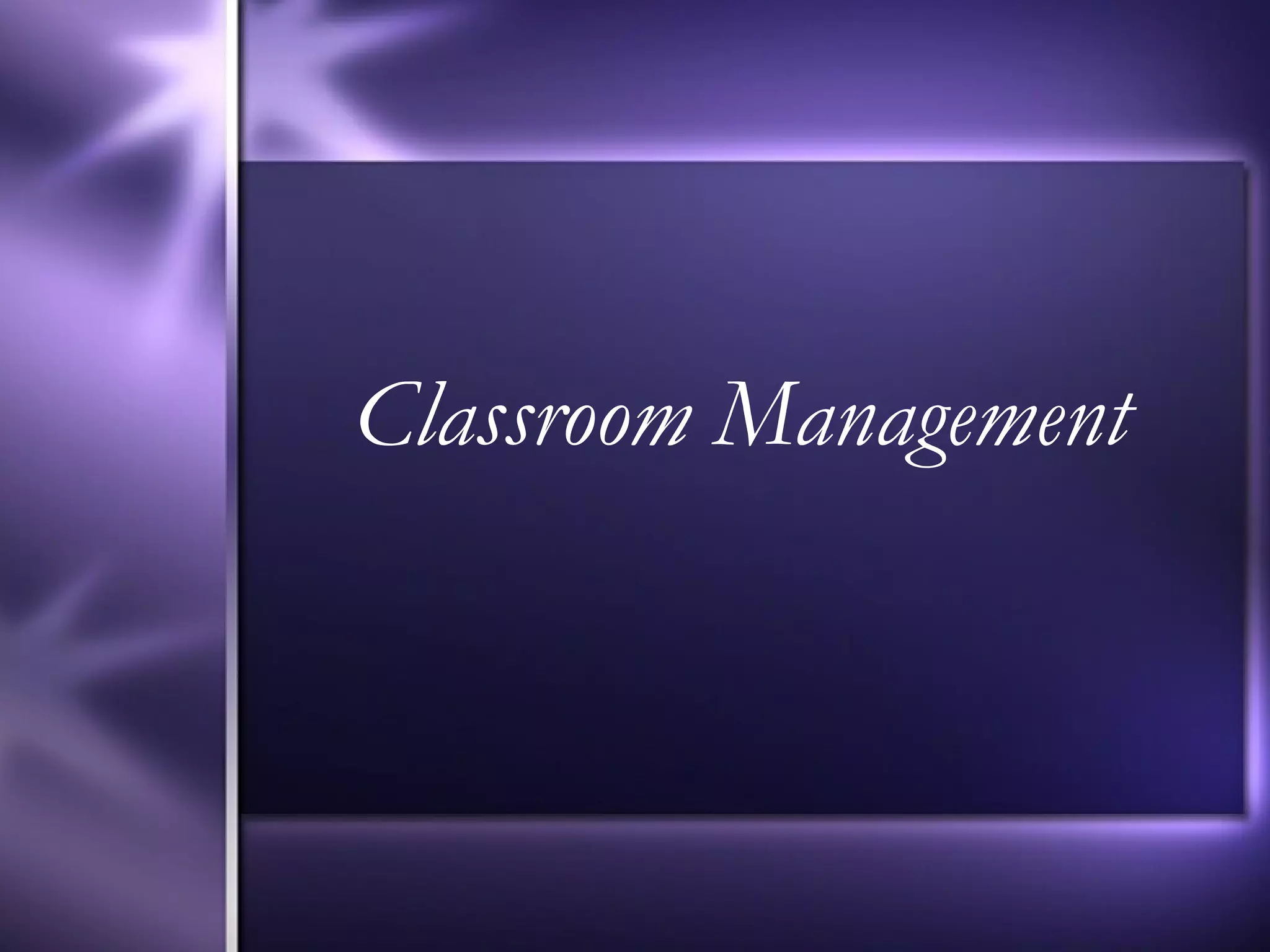 Classroom management | PPT