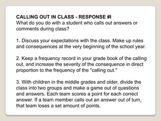 Classroom management | PPTX