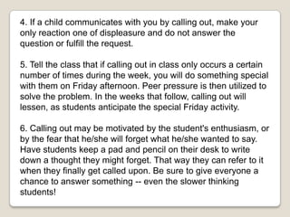 Classroom management | PPTX