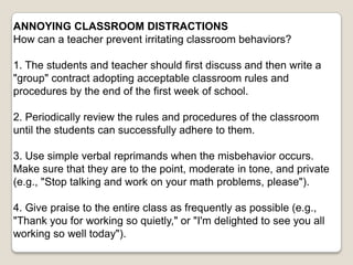 Classroom management | PPTX