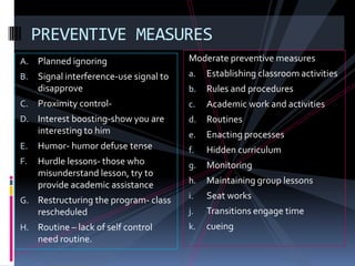 Classroom management | PPTX