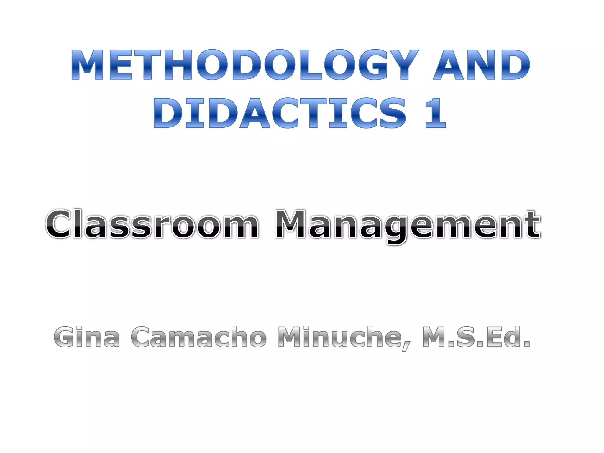 UTPL Classroom management | PPTX | Homework and Study | Education