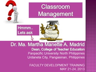 Classroom management | PPT