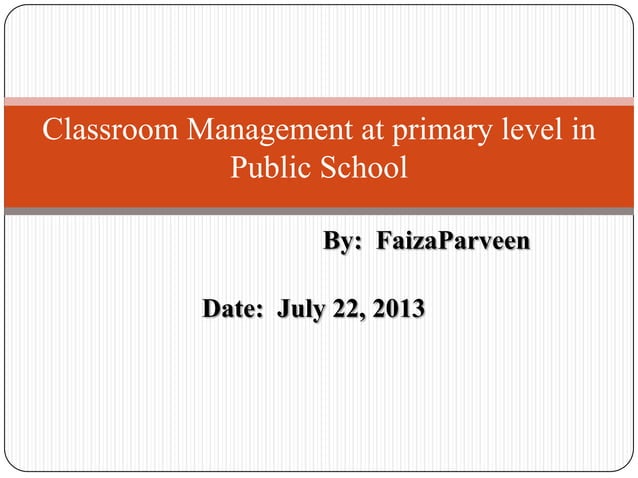 Classroom management | PPT