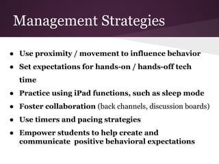 Classroom Management in a 1:1 Classroom | PDF | Education