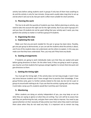 Classroom management | DOCX | Educational Assessment | Education