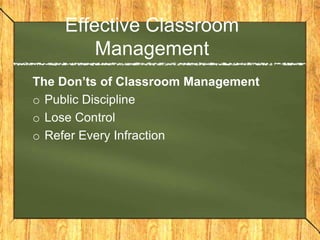 Classroom Management | PPTX