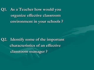 Classroom management | PPT