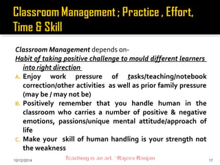 Classroom Management - Tips and Techniques for Effective Learning in ...