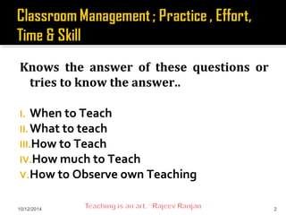 Classroom Management - Tips and Techniques for Effective Learning in ...