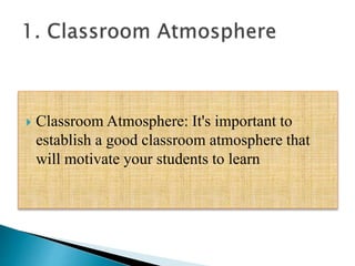 Classroom management | PPTX