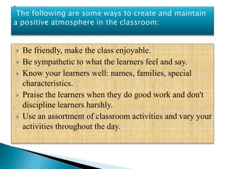 Classroom management | PPTX