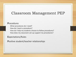 Classroom management | PPTX