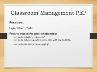 Classroom management | PPTX