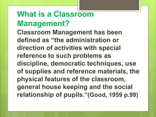 Classroom management | PPTX