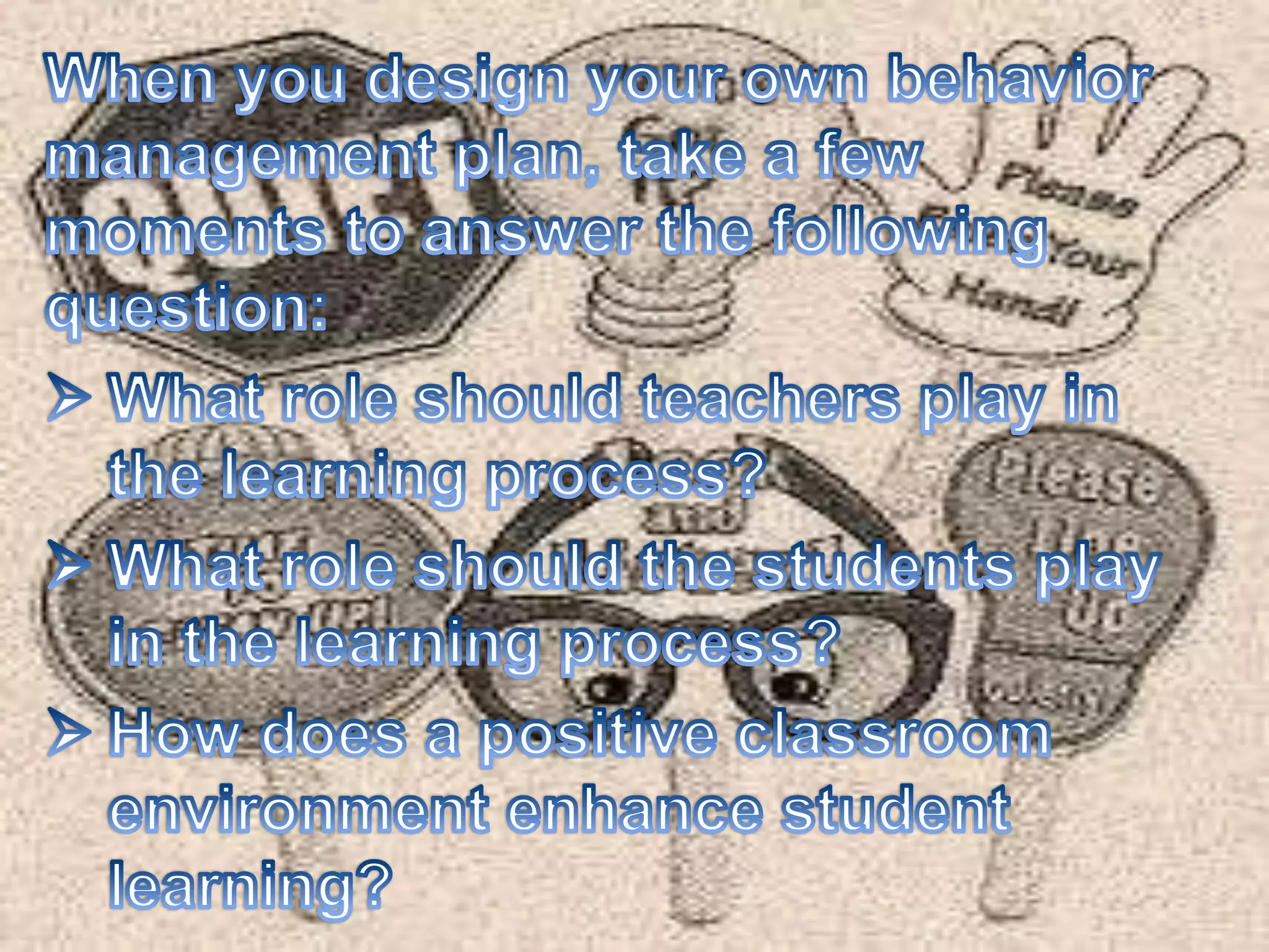 Prevention of common classroom problems (Classroom management) | PPT