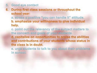 Prevention of common classroom problems (Classroom management) | PPT