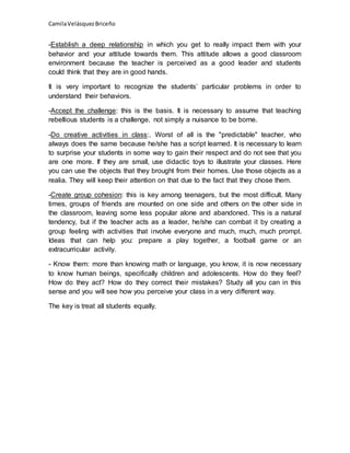 Classroom management | PDF