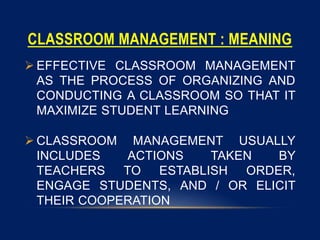 Classroom Management | PPTX