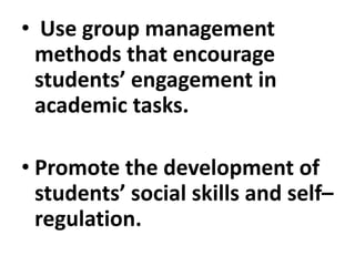 CLASSROOM MANAGEMENT | PPTX