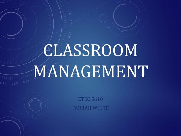 Classroom management | PPT