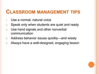 Classroom management | PPT