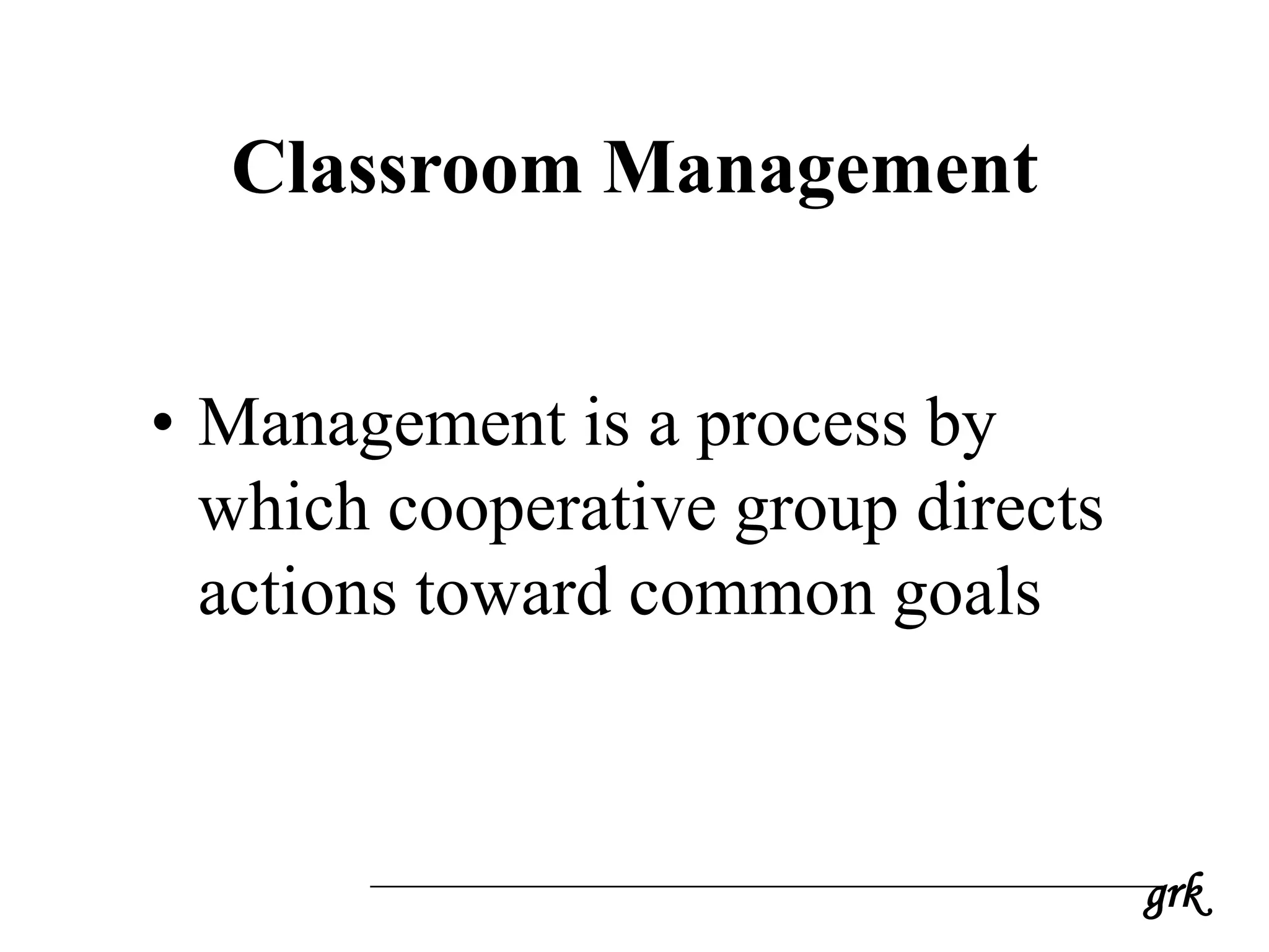 Classroom management | PPT
