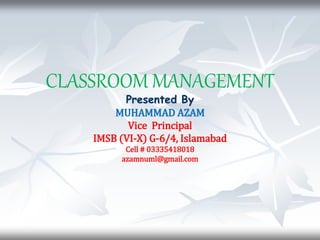 Classroom management.ppt