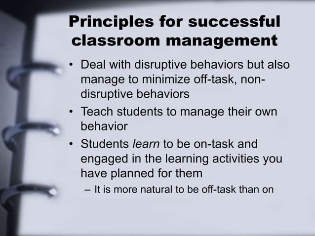 classroom management (how to manage your class) .ppt