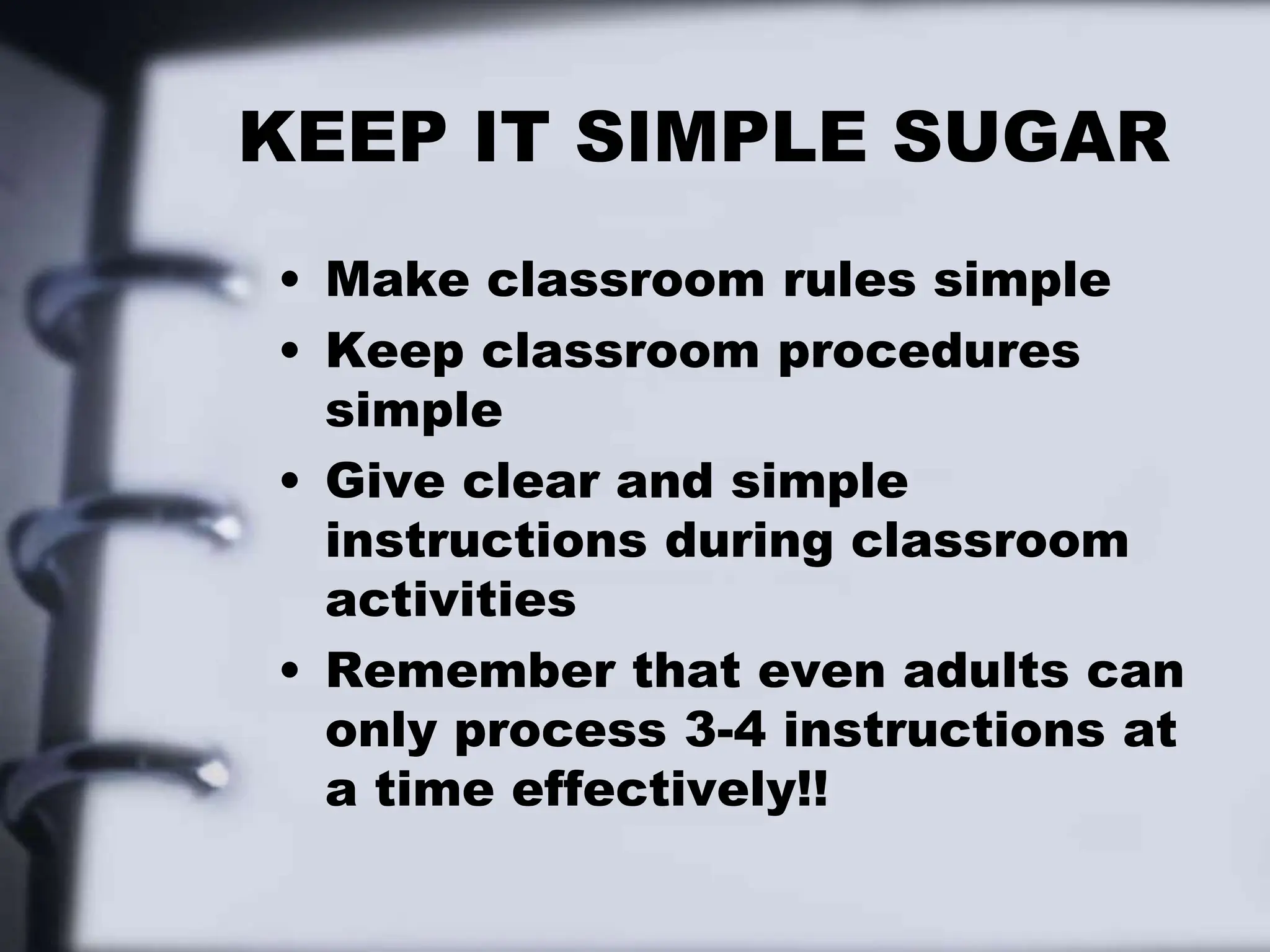 Effective Classroom Management Strategies Ppt