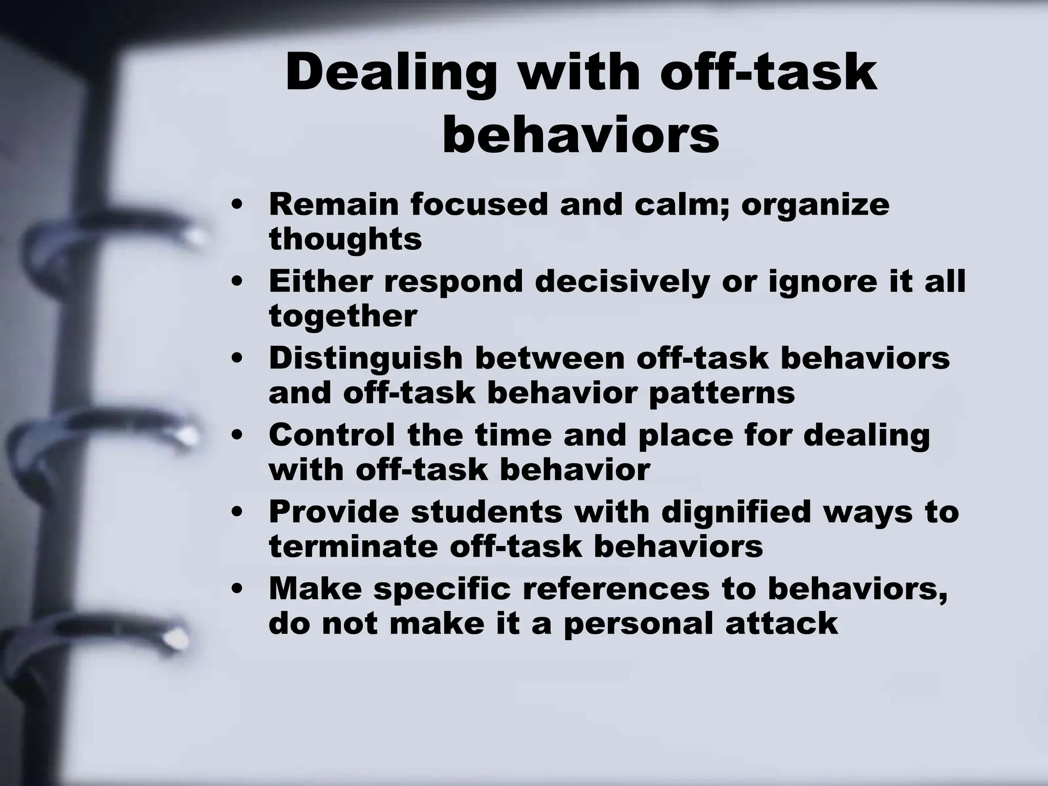 Effective Classroom Management Strategies | PPT