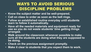 CLASSROOM MANAGEMENT FOR TEACHERS .pptx