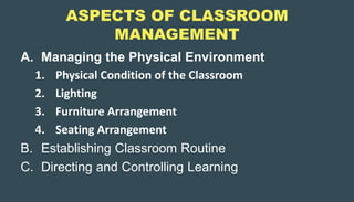 CLASSROOM MANAGEMENT FOR TEACHERS .pptx