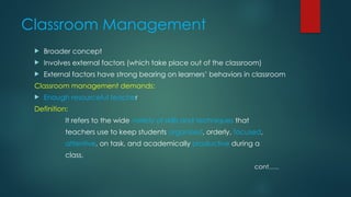 Classroom Management.pptx by Dr. Muhammad Saleem Ch.pptx