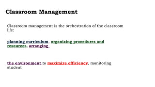 Classroom Management How to manage Class room | PPTX