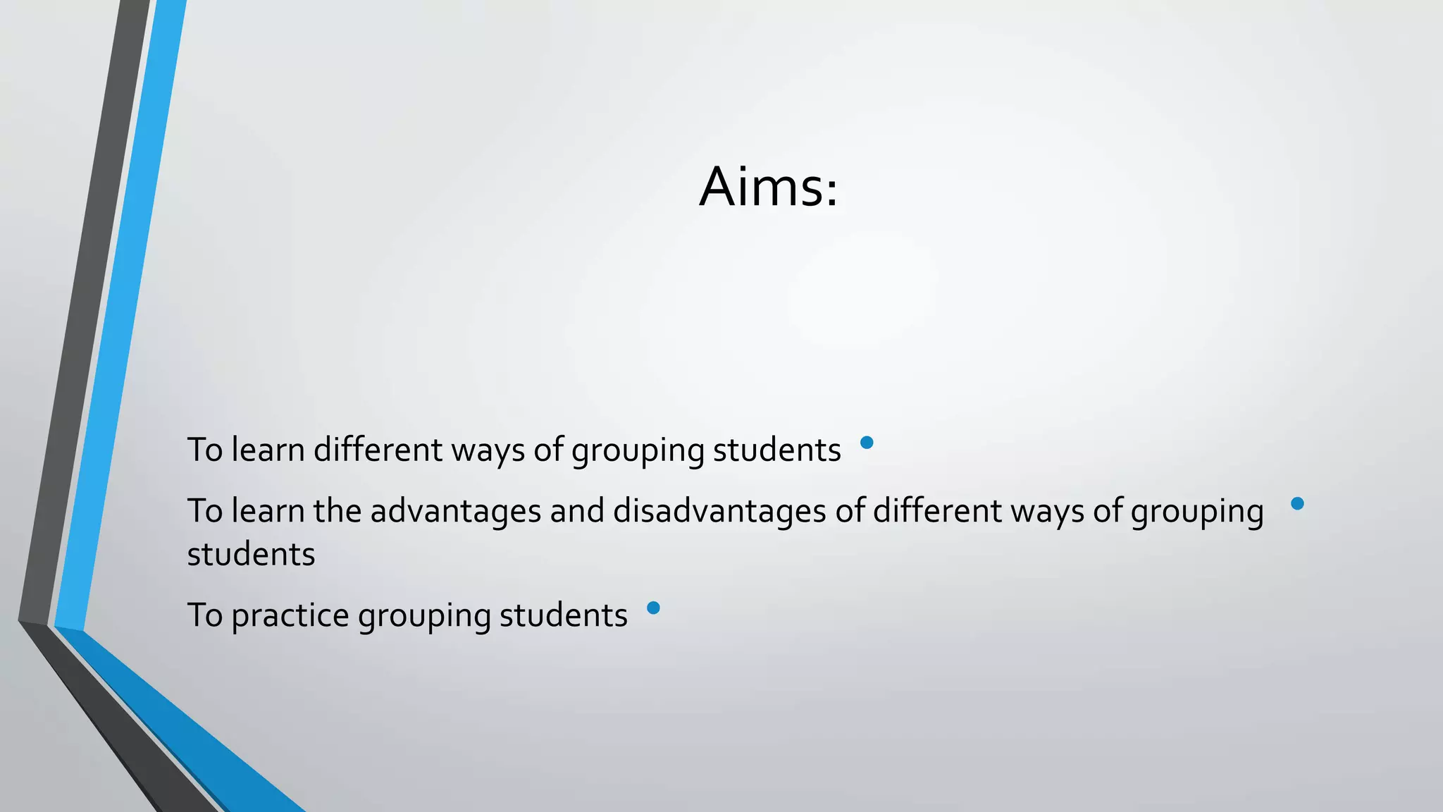 Classroom management grouping students | PPTX
