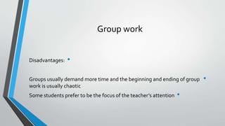 Classroom management grouping students | PPTX