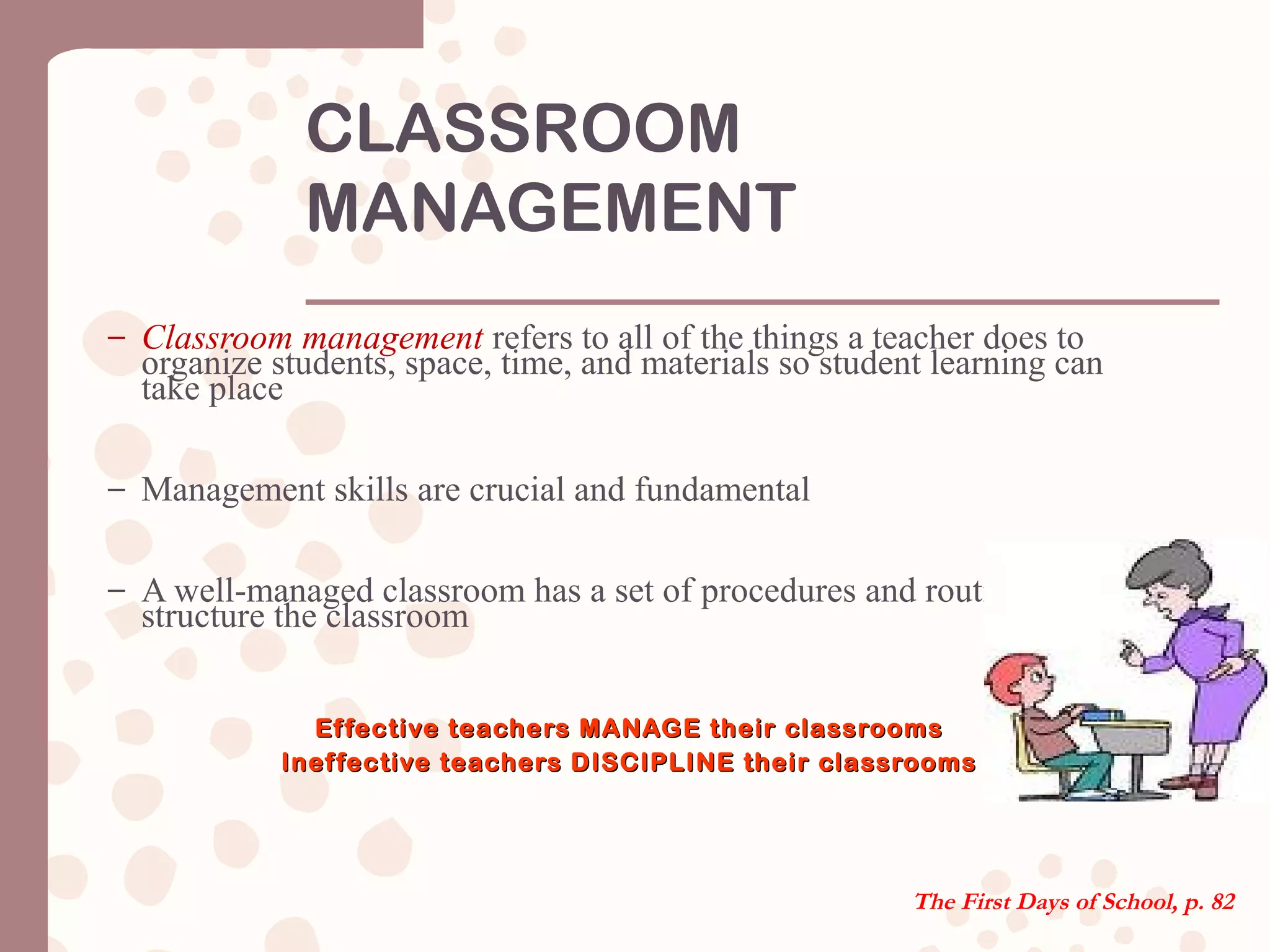 Classroom management ma'am vilma | PPT