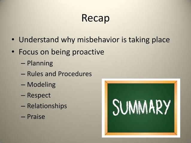 Classroom Management: Preventative Discipline | PPT