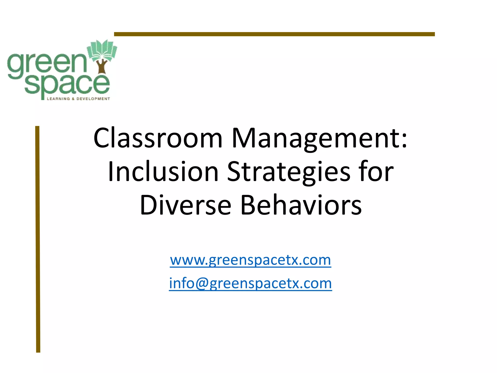 Classroom Management | PPT