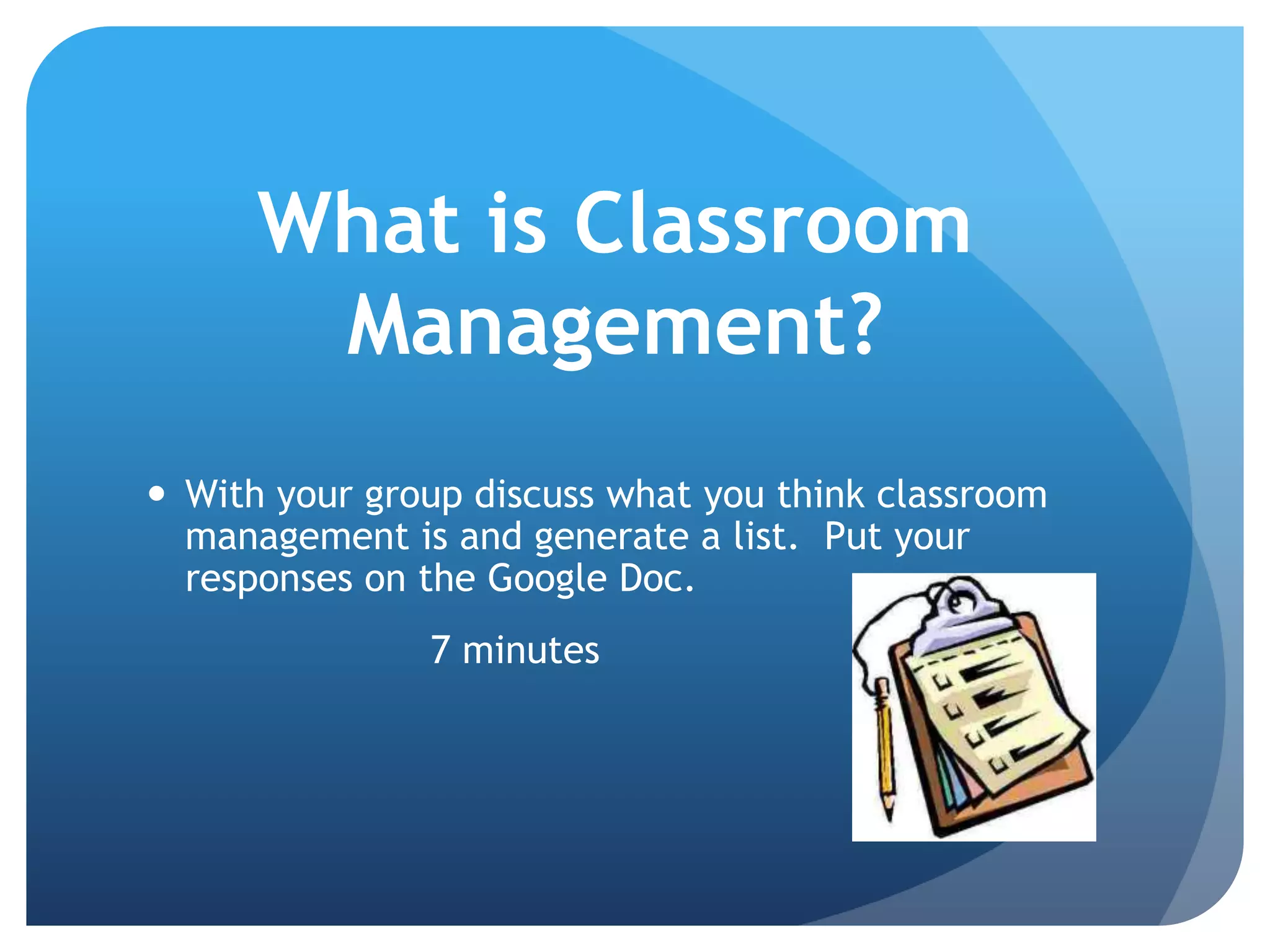 Classroom management 101 | PPTX