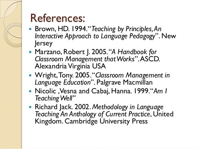 Classroom Management