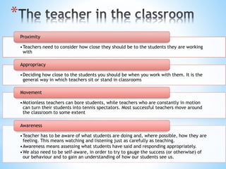 Classroom management and classroom interaction | PPT