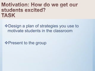 Classroom Management and Student Motivation | PPTX