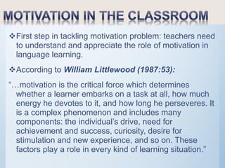 Classroom Management and Student Motivation | PPTX